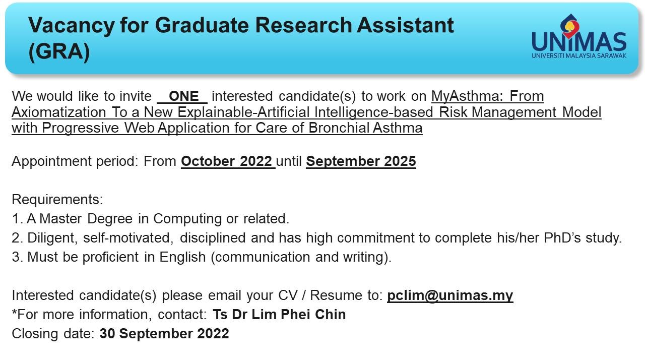 Vacancy for GRA / RA